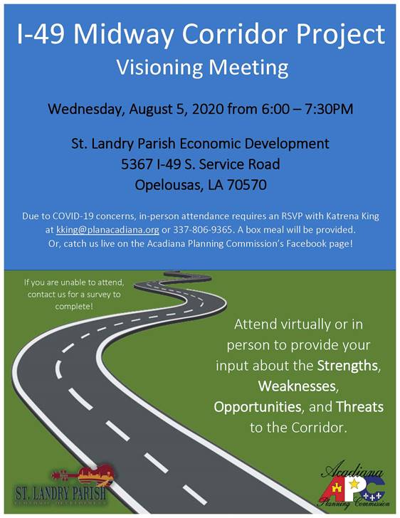 I-49 Midway Corridor Project Envisioning Meeting | City of Opelousas