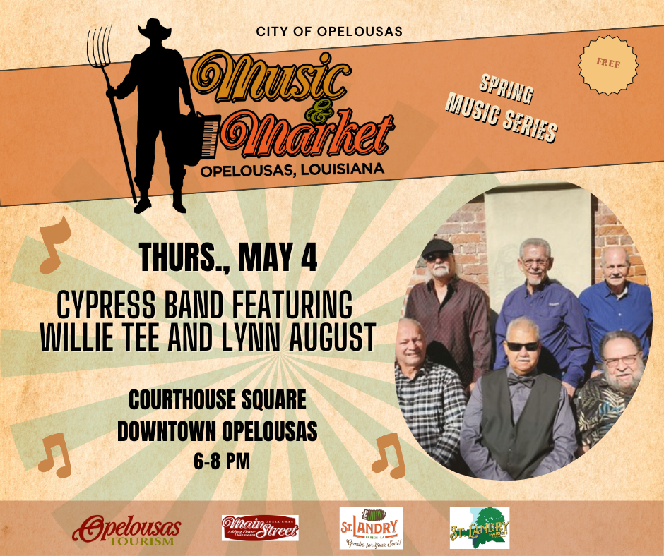 Music & Market to feature The Cypress Band with Willie Tee & Lynn ...