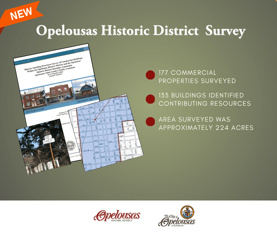 Historic District Structures Survey Completed for City of Opelousas ...